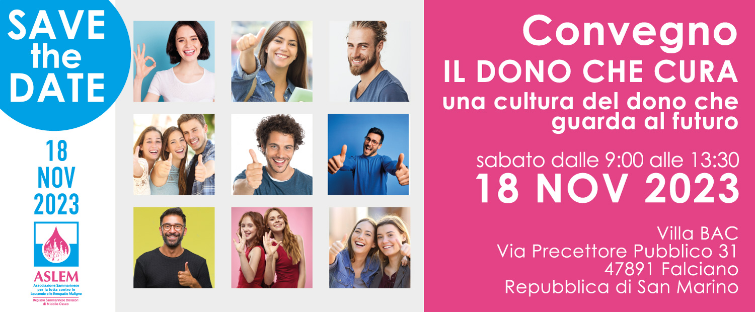 Convegno ASLEM “IL DONO CHE CURA – una cultura del Dono che guarda al ...