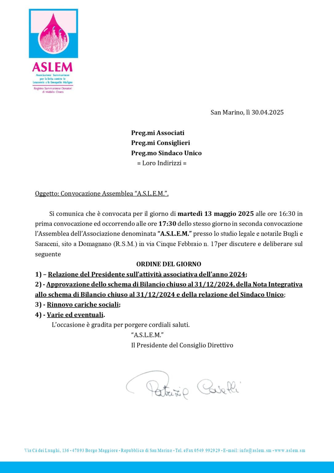 Assemblea Soci ASLEM 2025 - ASLEM